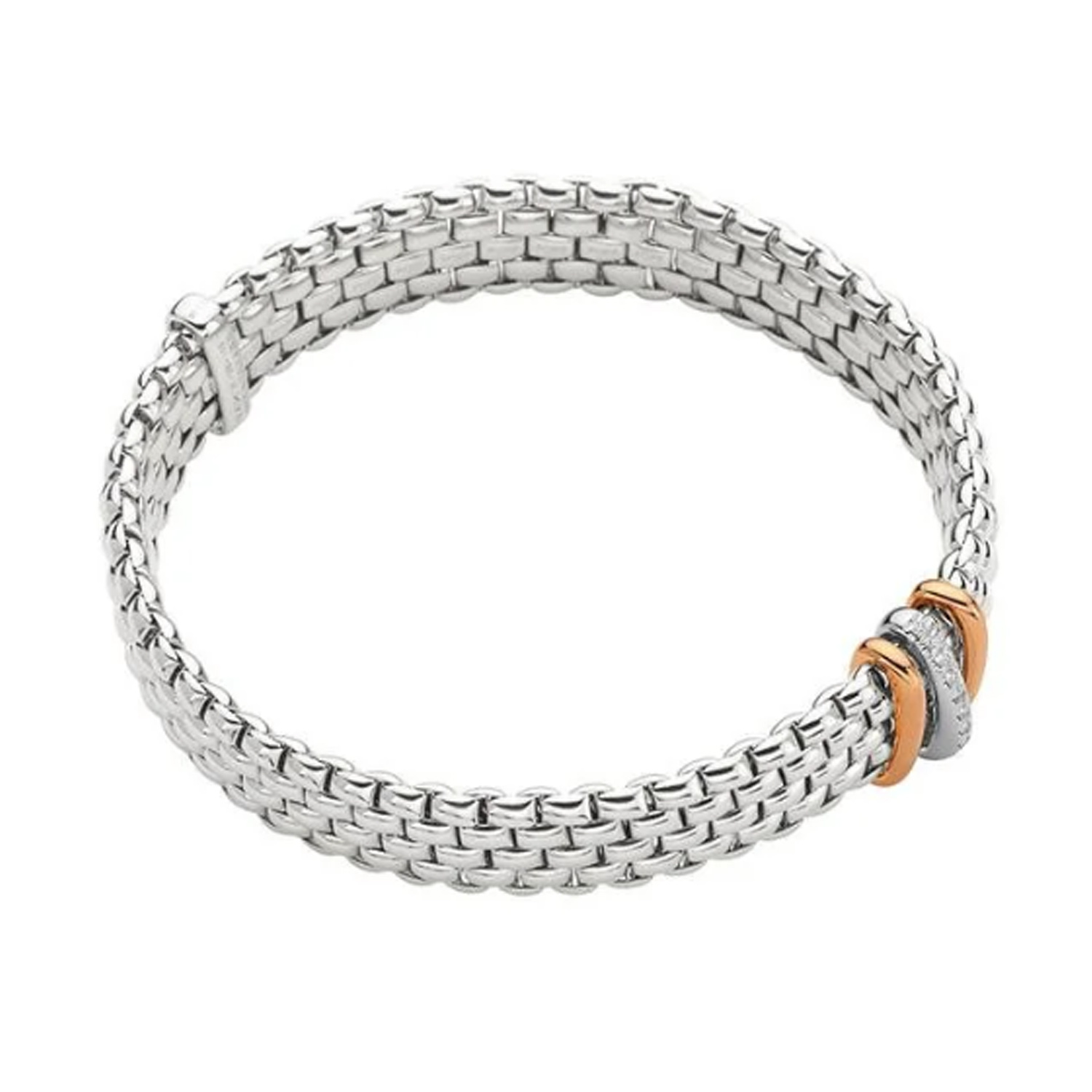 FOPE, Panorama Collection, 18ct White Gold Flex'It Bracelet: 0.08 ...