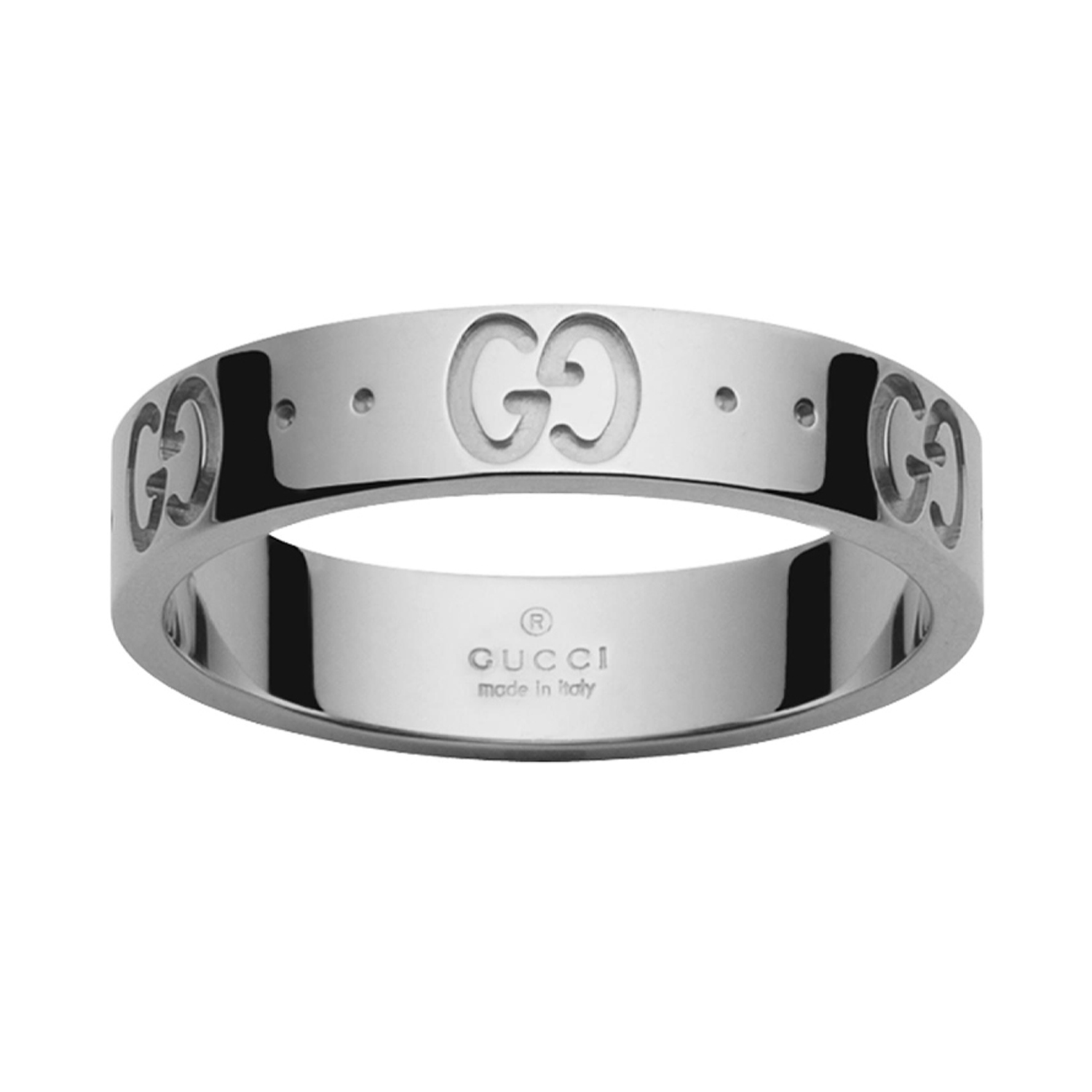 Gucci Icon, 18ct White Gold Thin Band - H. L. Brown