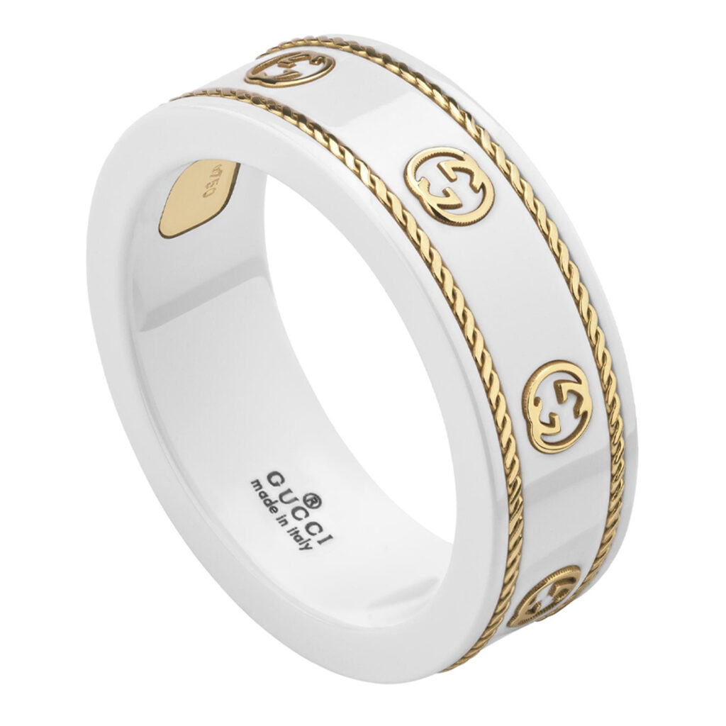 Gucci Icon, 18ct Yellow Gold White Band - H. L. Brown