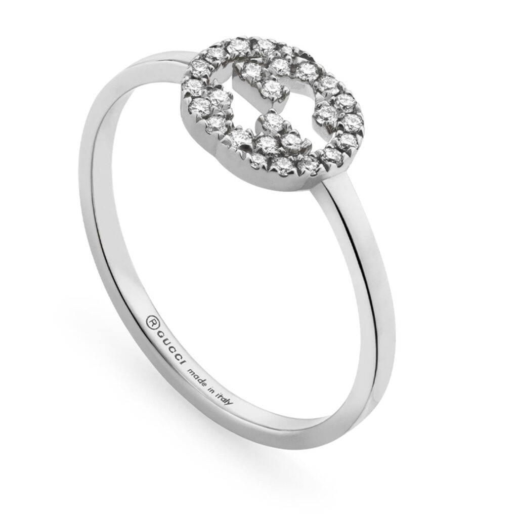 Gucci Interlocking, 18ct White Gold Diamond Ring - H.L. Brown