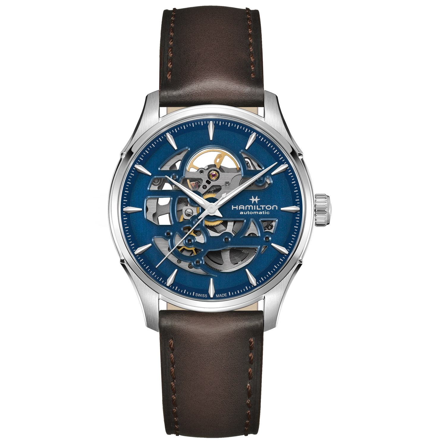 Hamilton, Jazzmaster Skeleton Blue, Automatic Men's Watch - H. L. Brown
