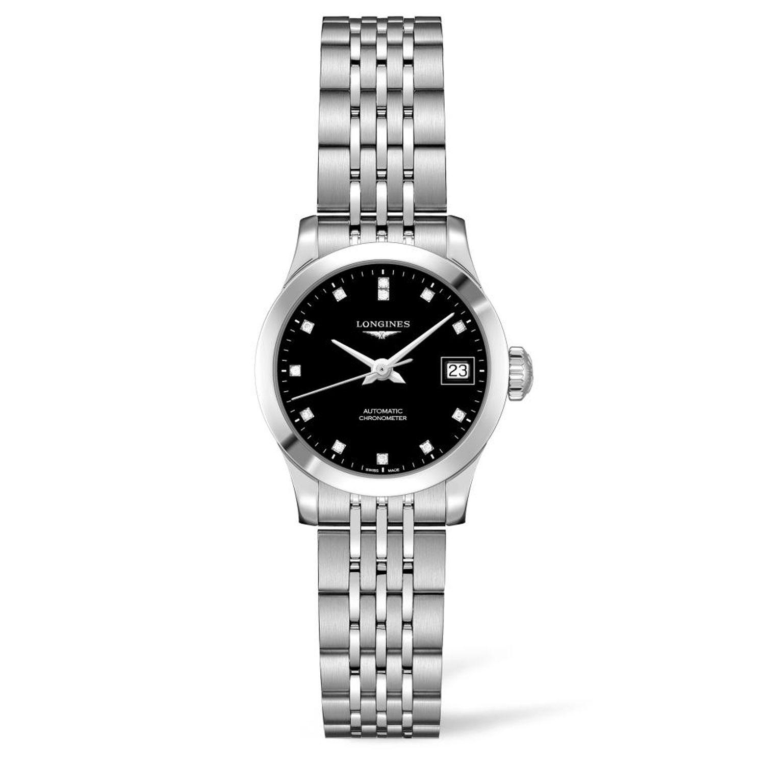 Longines, Record Collection with Diamonds, Automatic Women's Watch - H ...