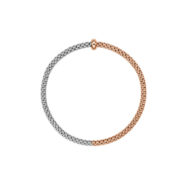 FOPE, Prima Collection, 18ct White & Rose Gold Diamond Flex'It Bracelet ...