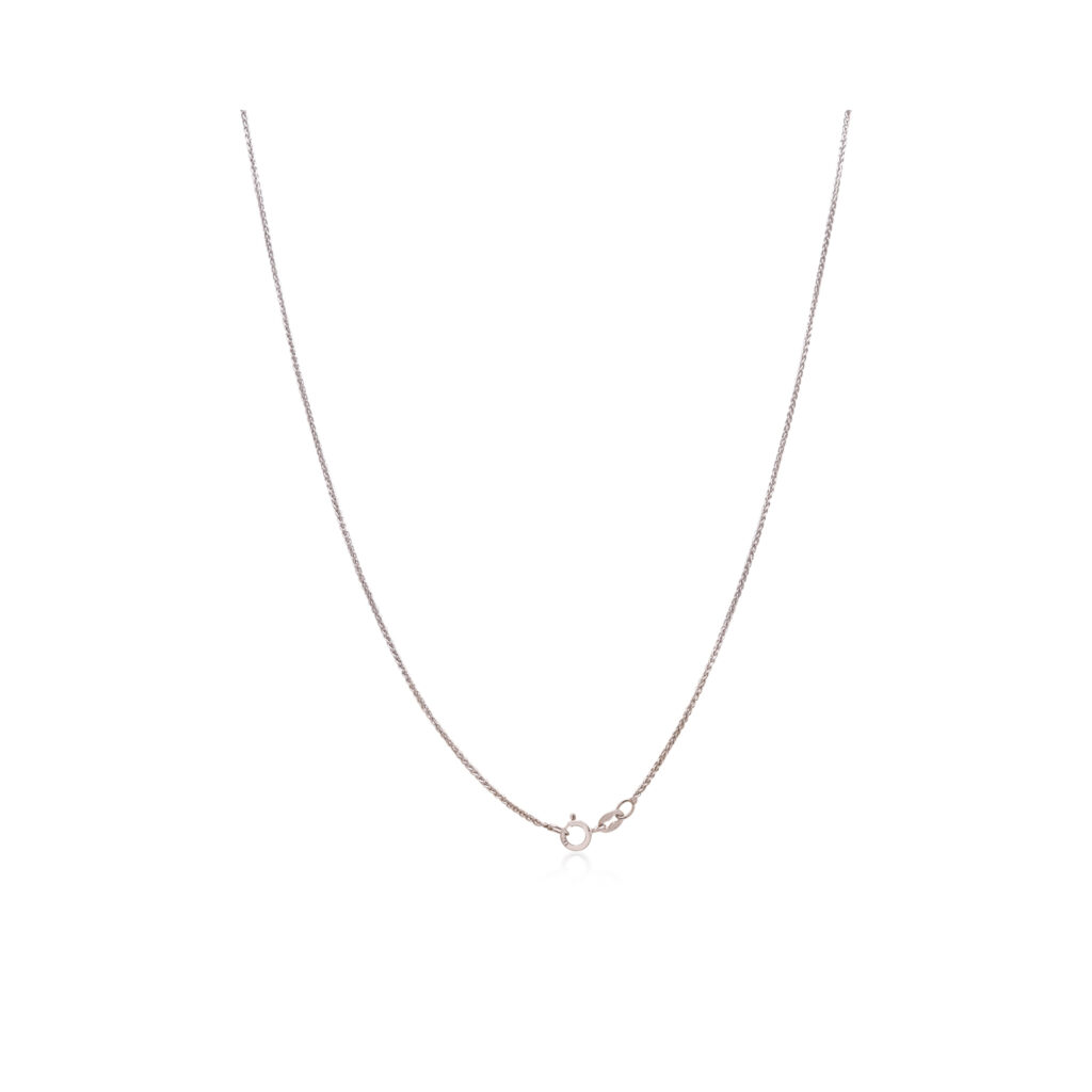 18ct White Gold Akoya Pearl & Diamond Drop Pendant & Chain: 0.06 carats ...